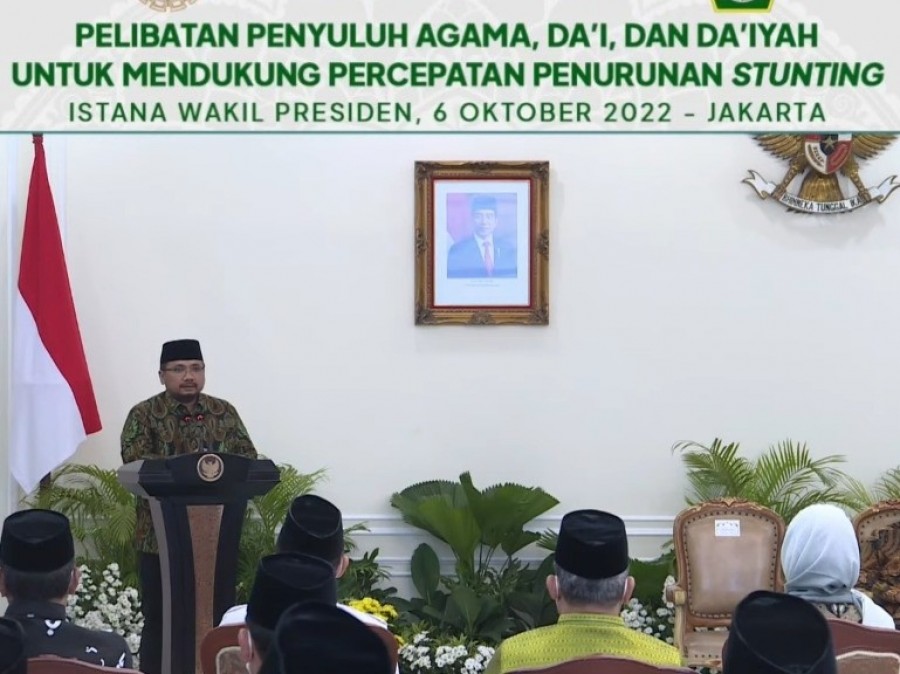 Menag: Tepat Libatkan Penyuluh Agama dalam Upaya Percepatan Penurunan Stunting