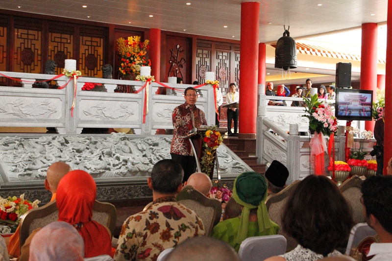 Menag Resmikan Vihara Maha Dharma